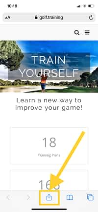 Mobile App – golf.training
